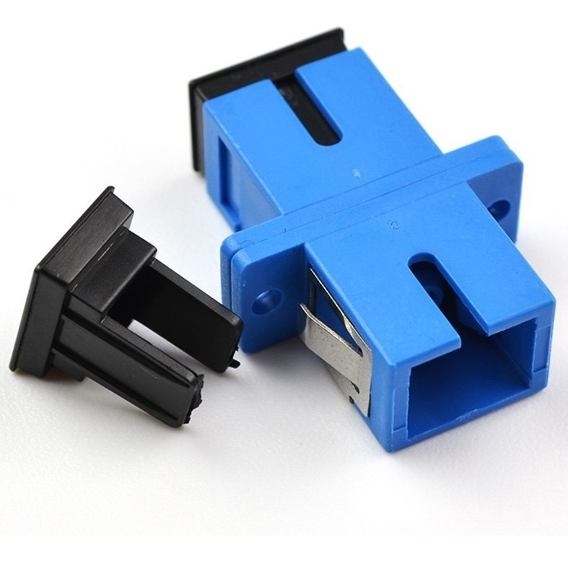Adaptador Sc/upc-sc/upc C/flange Sm Simplex Azul